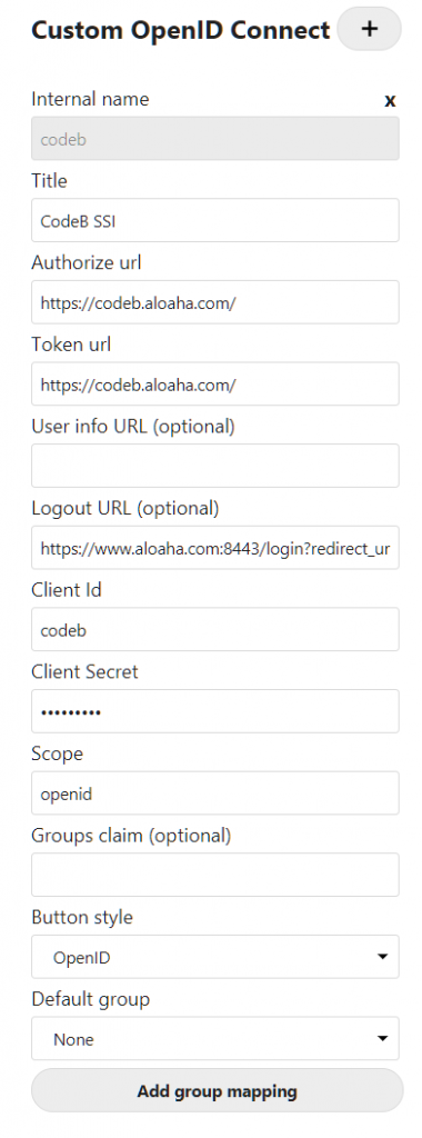 Use CodeB SSI as OIDC Identity Provider for NextCloud - CodeB Use CodeB SSI as OIDC Identity Provider for NextCloud - CodeB